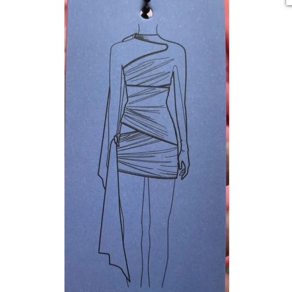 Mugler | Dresses | Mugler X Hm Knotdetail Oneshoulder Dress Size S New ...